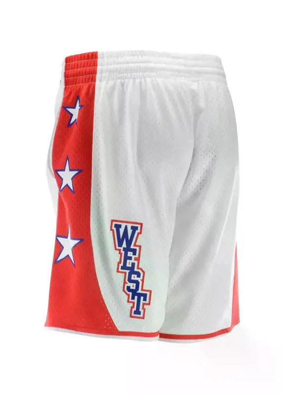 Mitchell & Ness Star-detailed West Shorts - White