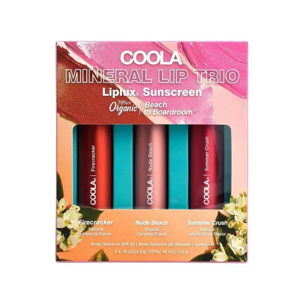 COOLA Mineral Liplux Trio Lip Balm Spf 30 - One-color