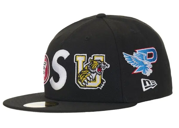 Supreme Mascots S Logo New Era 59fifty Fitted Cap - Black