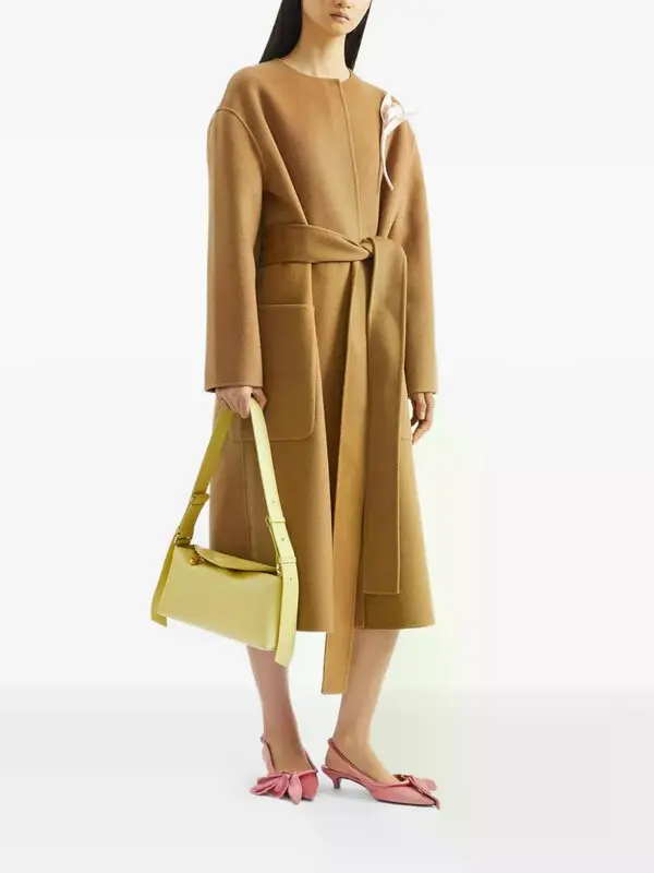 Erdem Belted Oversized Wool Coat
