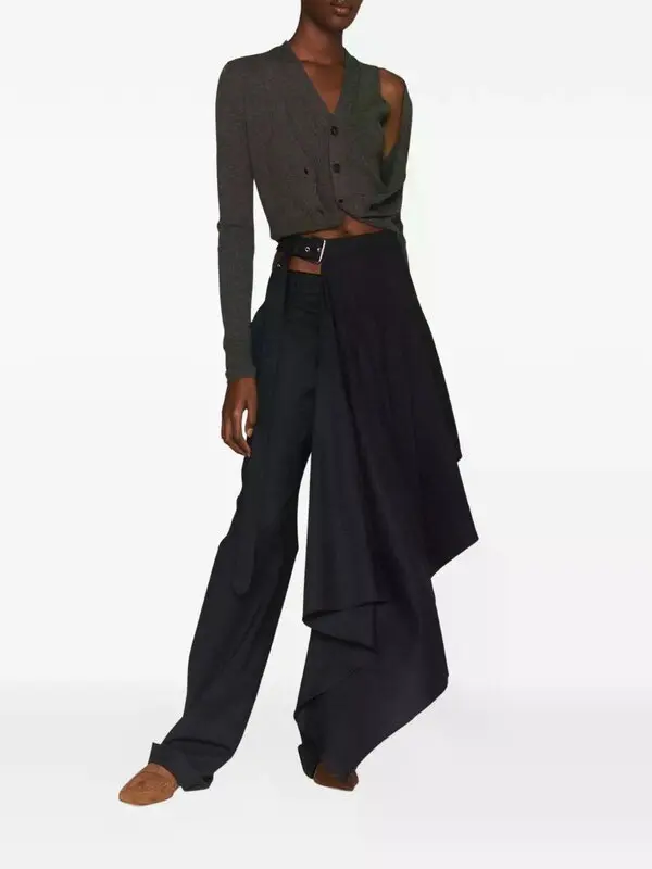 Monse Detachable-skirt Overlay Tailored Trousers