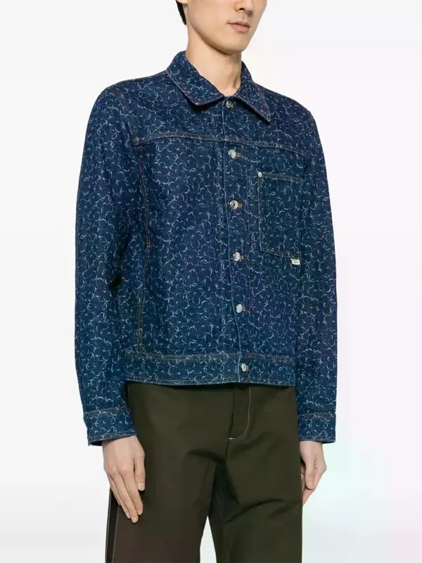 Maison Kitsuné Laser-cut Denim Jacket
