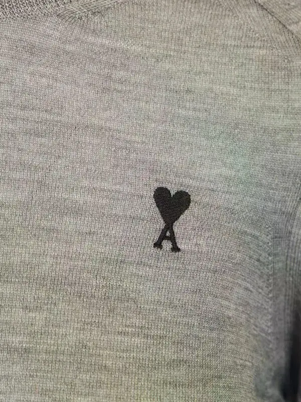 AMI Paris Logo-embroidered Sweater