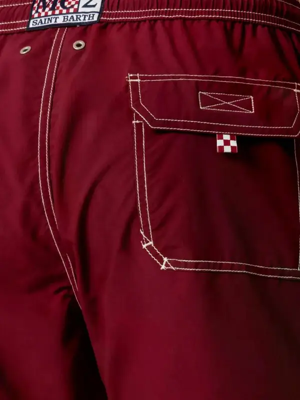 MC2 SAINT BARTH Contrast-stitching Swim Shorts