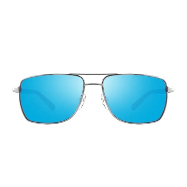 REVO Tone Rectangular Sunglasses - Silver