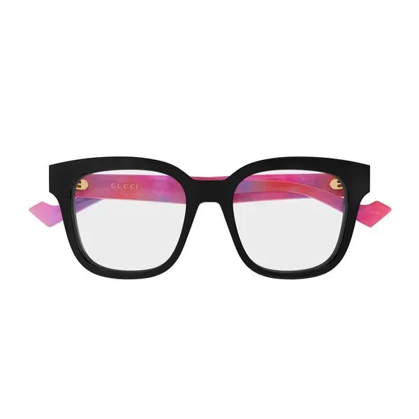 Gucci Squared Cat-eye Frame With Gg Running Logo - Black