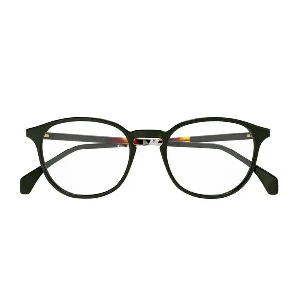 Gucci Linea Institutional Logo Optical Glasses - Olive Green