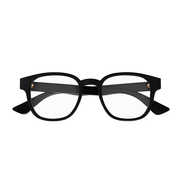 Gucci Linea Institutional Logo Eyeglasses - Black