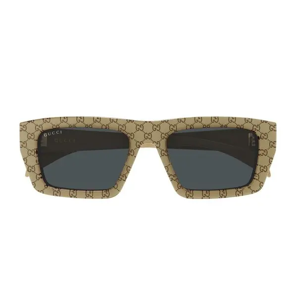Gucci Linea Institutional Logo Sunglasses - Beige