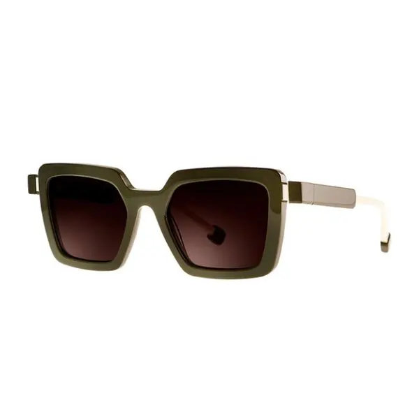 THEO EYEWEAR Pedal Sunglasses - Olive Green