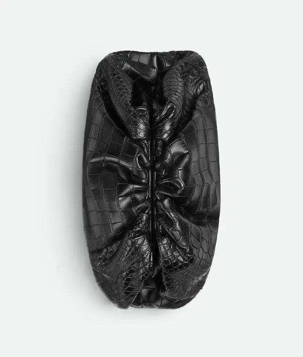 Bottega Veneta Alligator Leather Clutch - Black
