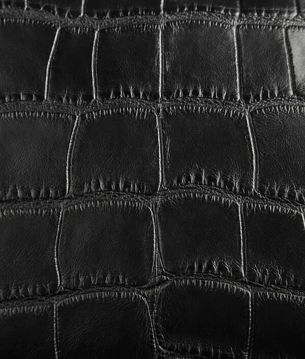 Bottega Veneta Alligator Leather Clutch - Black