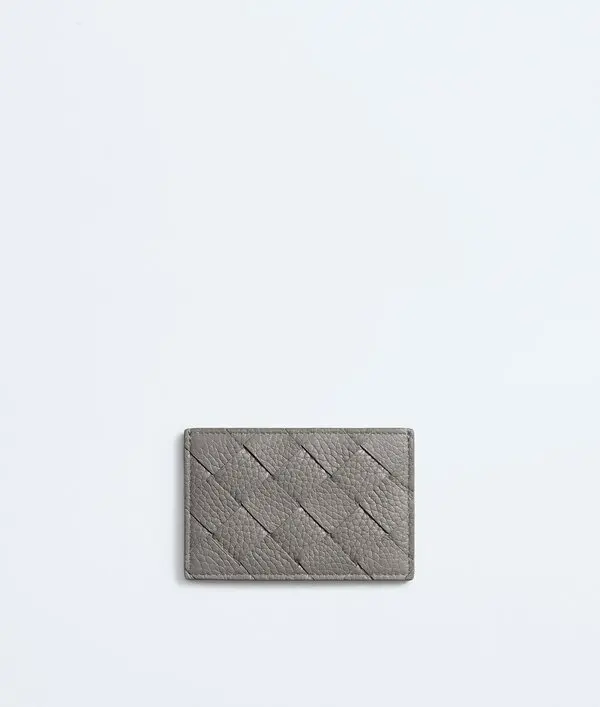 Bottega Veneta Intrecciato Credit Card Case - Basalt