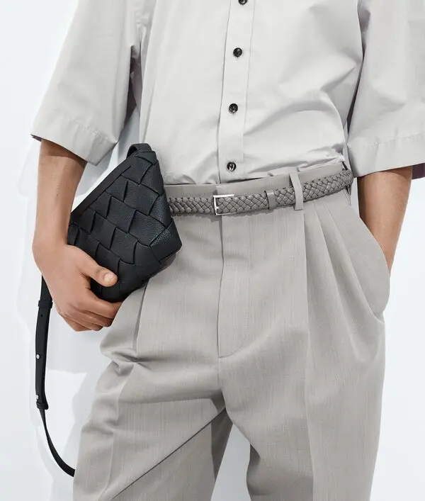 Bottega Veneta Intrecciato Calf Leather Belt