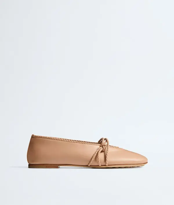 Bottega Veneta Rosa Mary-jane Ballerina - Cipria