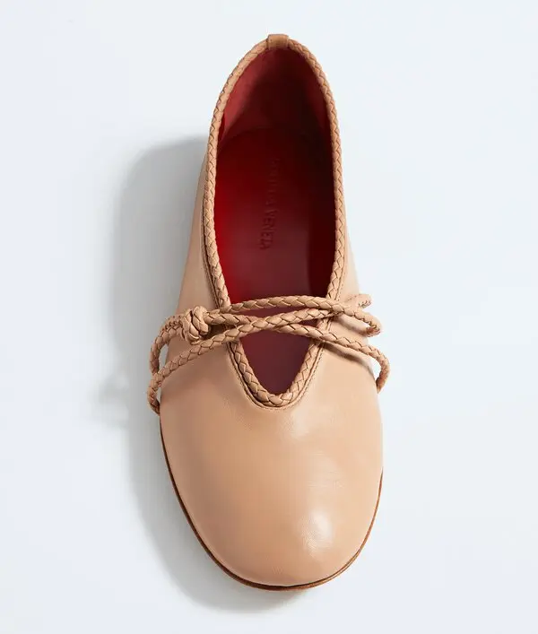 Bottega Veneta Rosa Mary-jane Ballerina - Cipria