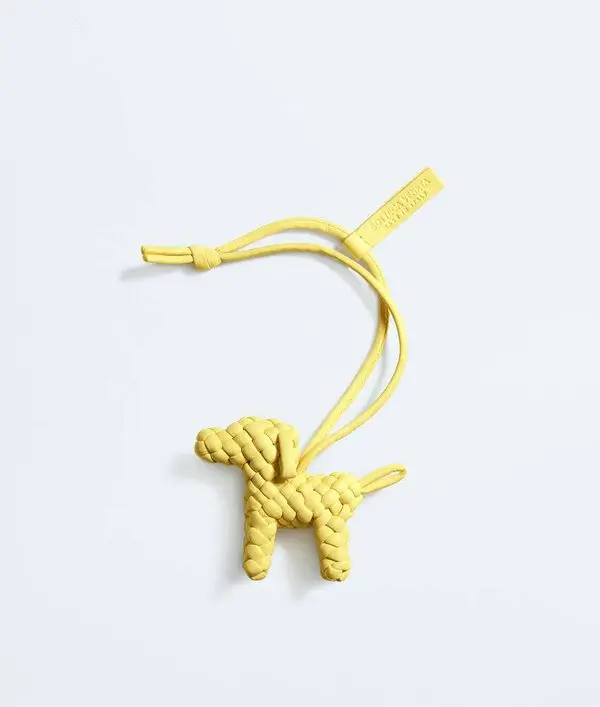 Bottega Veneta Dog Charm - Sherbet