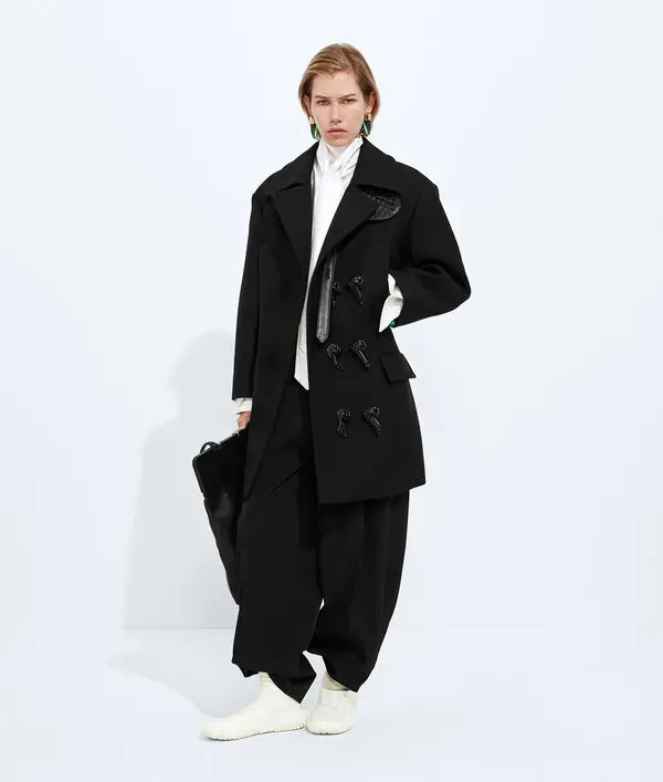 Bottega Veneta Fluid Silk Satin Shirt - Chalk