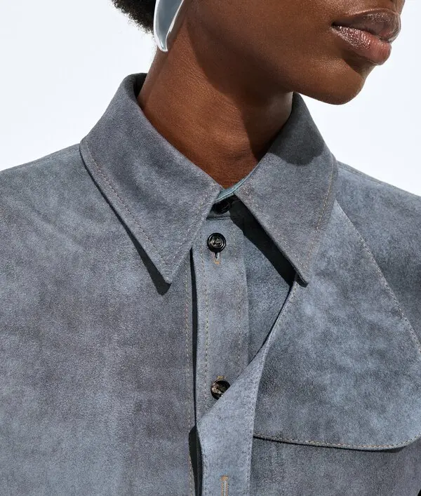 Bottega Veneta Cloudy Suede Shirt