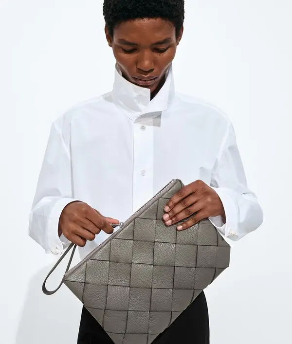 Bottega Veneta Diago Large Pouch - Basalt