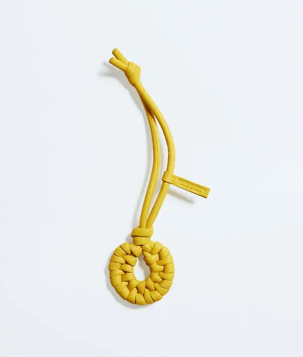 Bottega Veneta Seashell Knot Charm - Sunflower
