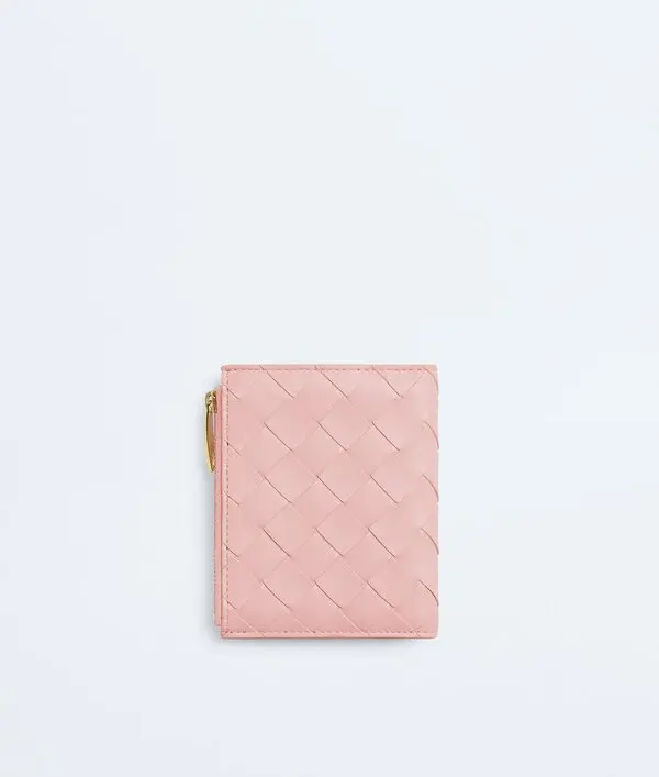 Bottega Veneta Intrecciato Small Bi-fold Wallet - Blush