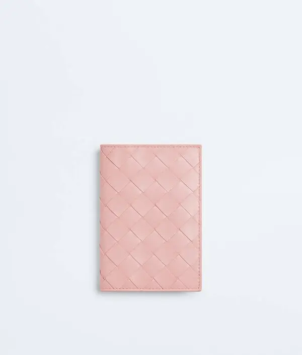 Bottega Veneta Intrecciato Passport Case - Blush