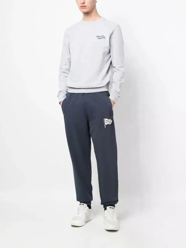 Maison Kitsuné Logo-patch Cotton Track Pants