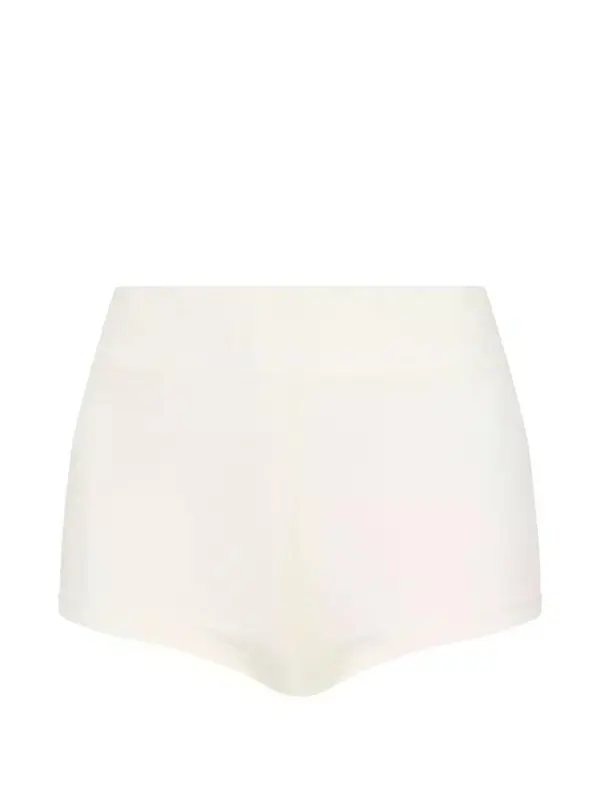 The Upside Fox Ribbed Shorts - White
