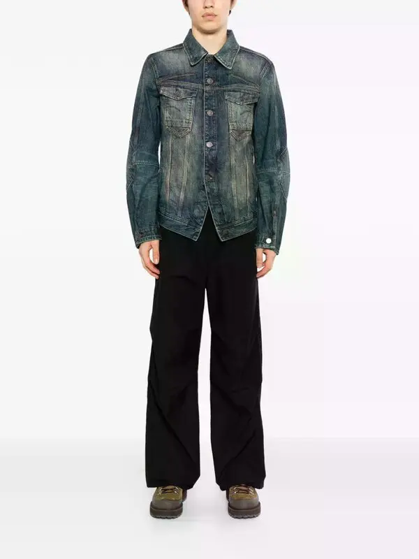G-star Raw Denim Jacket With Flap Pockets