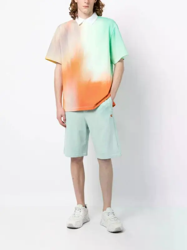 Maison Kitsuné Logo-patch Track Shorts - Green