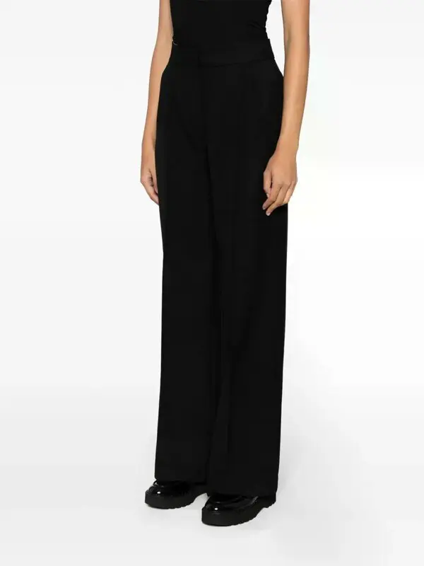 Maison Kitsuné Pleated Wool-blend Wide-leg Trousers