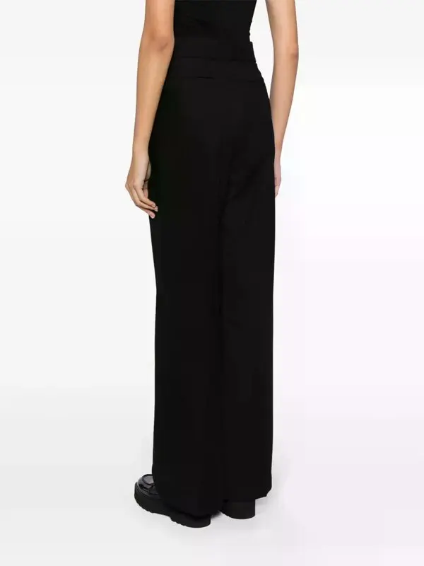 Maison Kitsuné Pleated Wool-blend Wide-leg Trousers