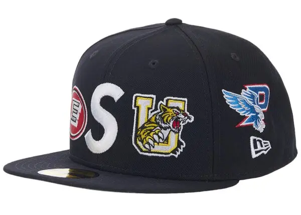 Supreme Mascots S Logo New Era 59fifty Fitted Cap - Navy Blue