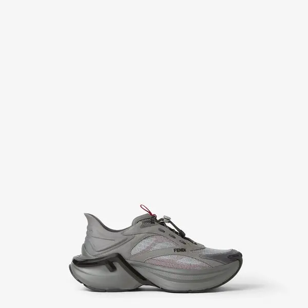 Fendi Slip-on Running Sneakers - Grey