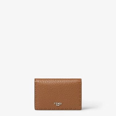 Fendi Selleria Card Case - Brown