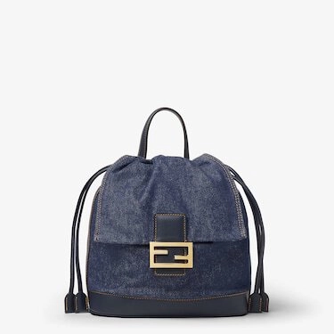 Fendi Ff Clasp Backpack - Blue