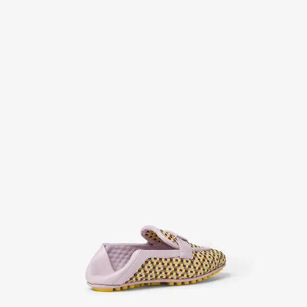 Fendi Braided Leather Baguette Loafers