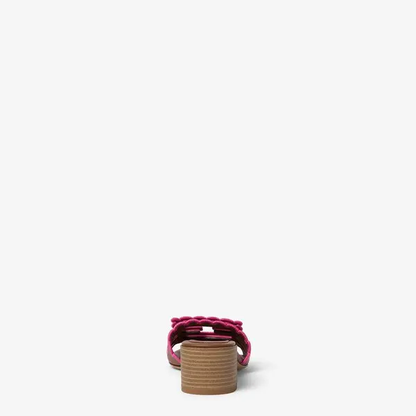 Fendi Nappa Leather Baguette Slides