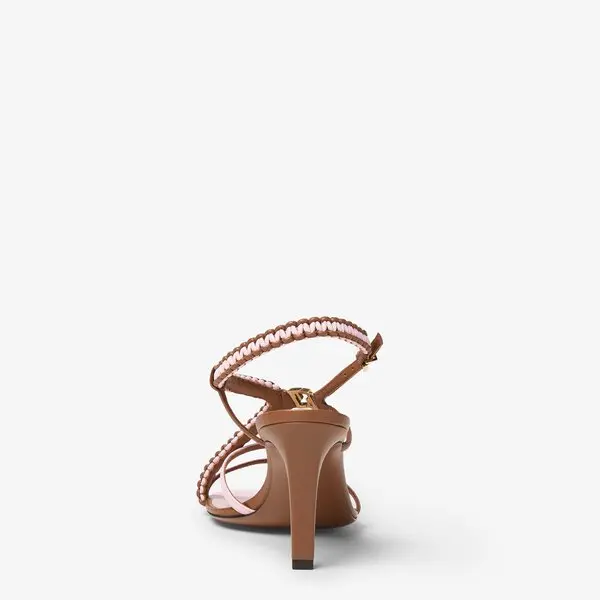 Fendi Ffold Nappa Leather Sandals