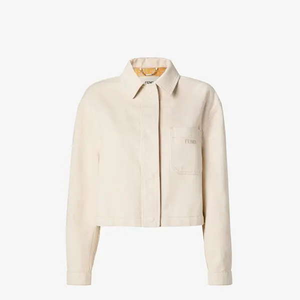 Fendi Denim Cropped Jacket