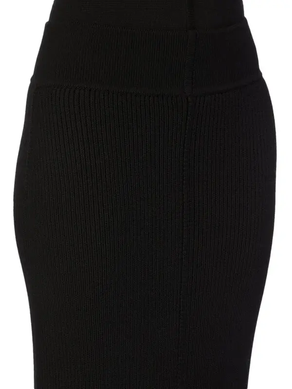 Rick Owens Short Sliced Skirt - Black