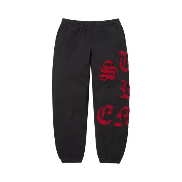 Supreme Cut Out Sweatpant - Black