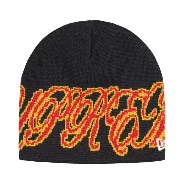 Supreme New Era Cursive Beanie - Blue