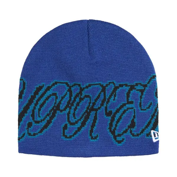 Supreme Cursive Beanie - Blue