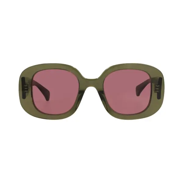 Kenzo Round-frame Acetate Sunglasses - Green