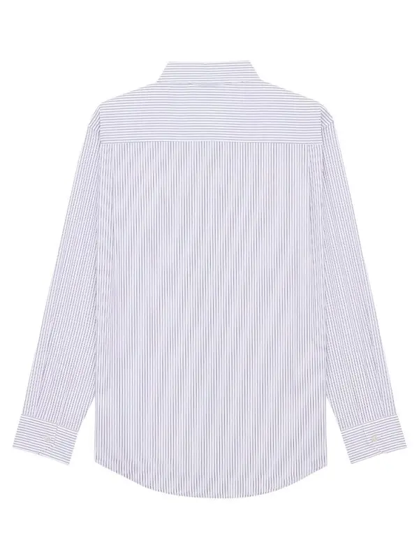 Saint Laurent Striped Cotton Poplin Cassandre Shirt
