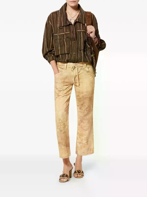 Isabel Marant Étoile Abstract-pattern Trousers - Neutrals