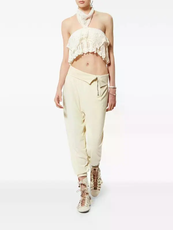 Isabel Marant Étoile Tydie Silk Tapered Pants - Neutrals