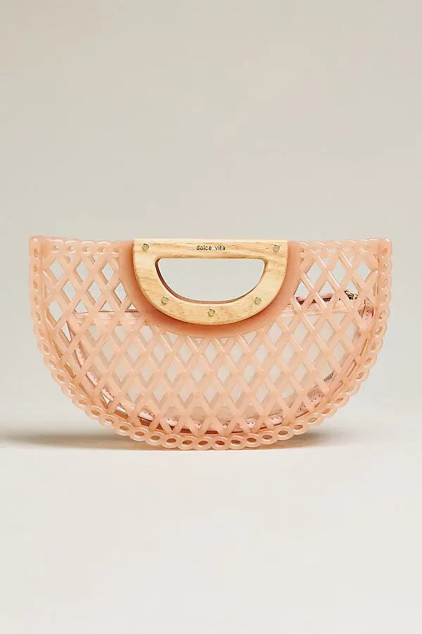 Dolce Vita Solandra Jelly Clutch - Blush